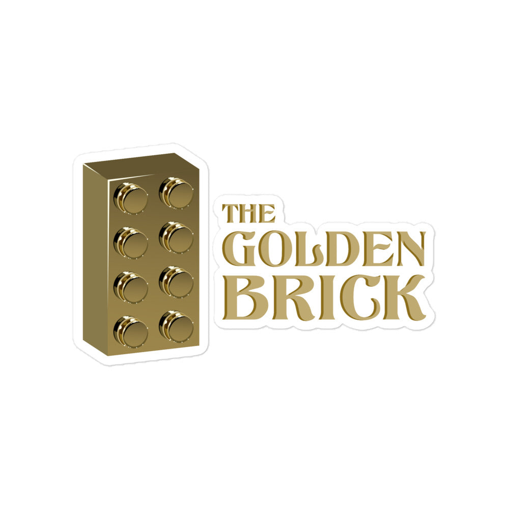 The Golden Brick Bubble-free stickers