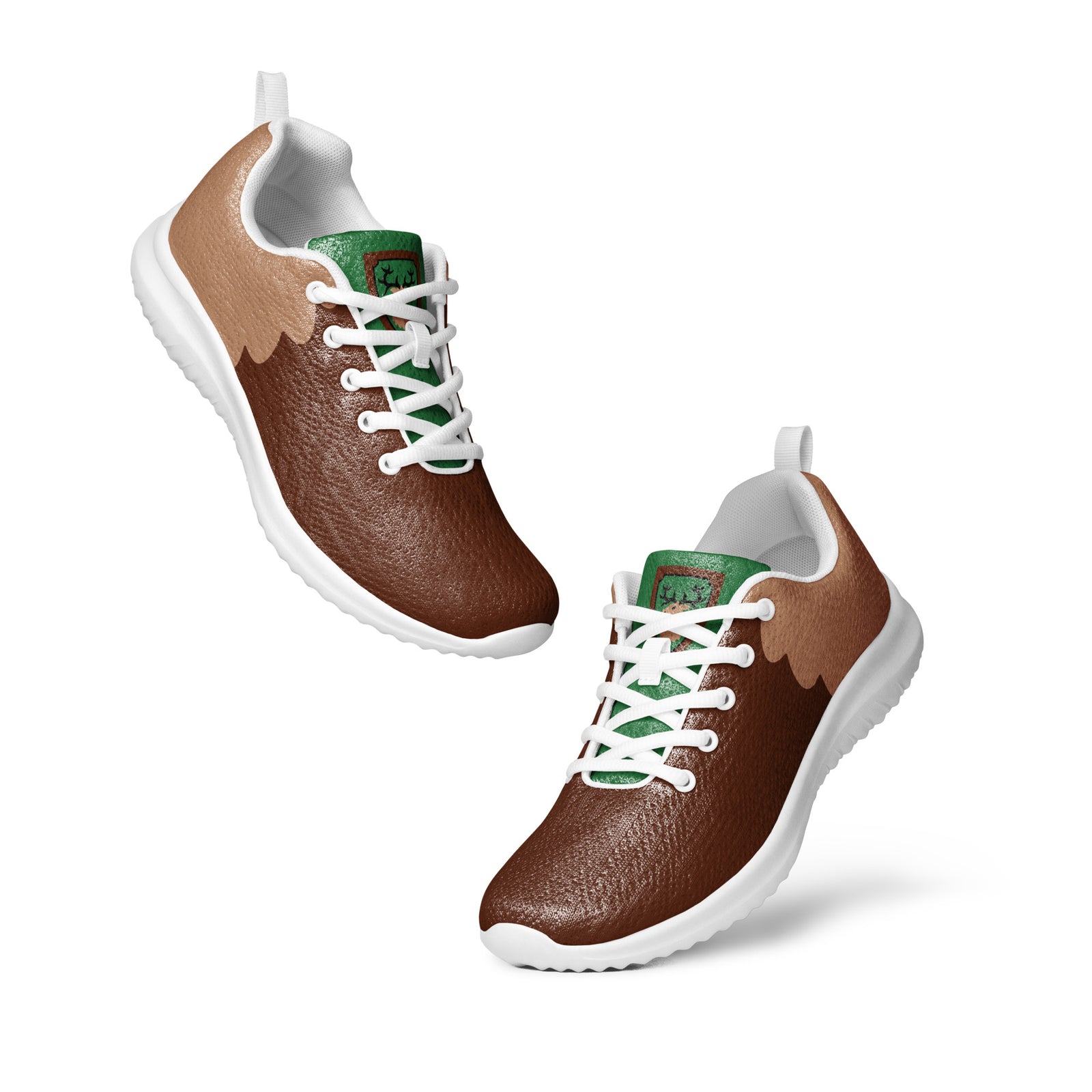 Vintage Castle Antlers Shield Men’s Athletic Shoes