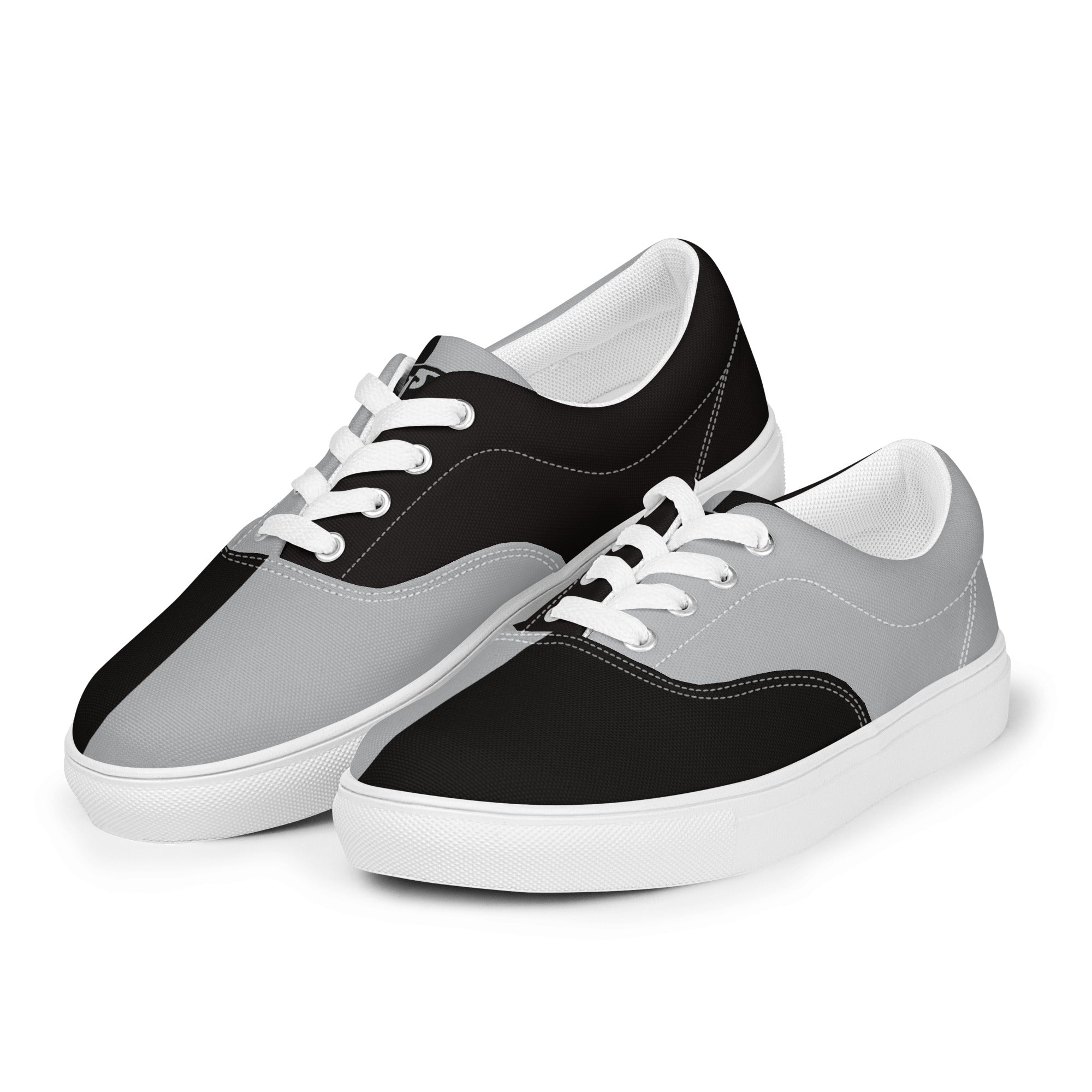 Vintage Castle Falcon Shield Men’s Lace-Up Canvas Shoes