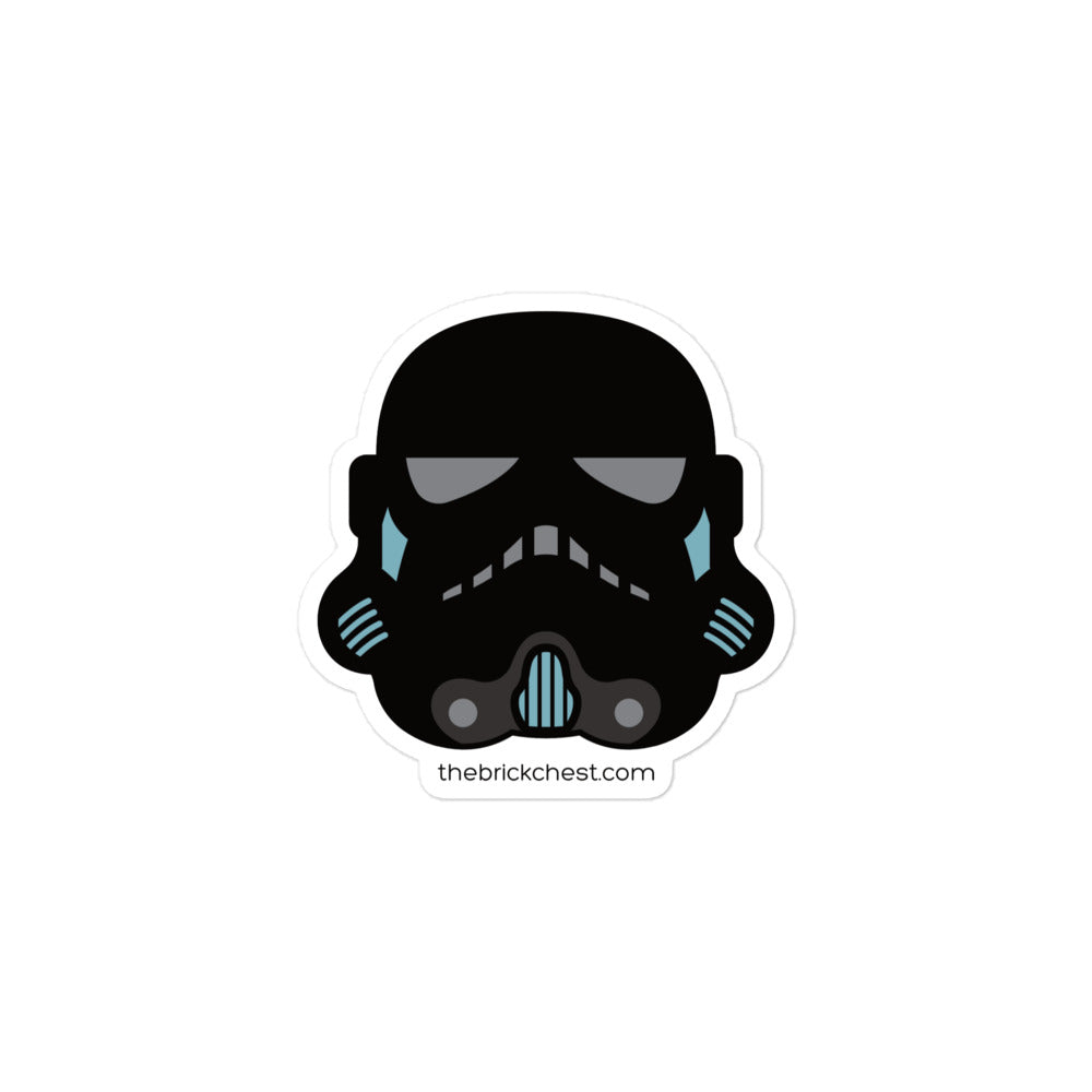 Black Stormtrooper Minifigure Helmet Sticker