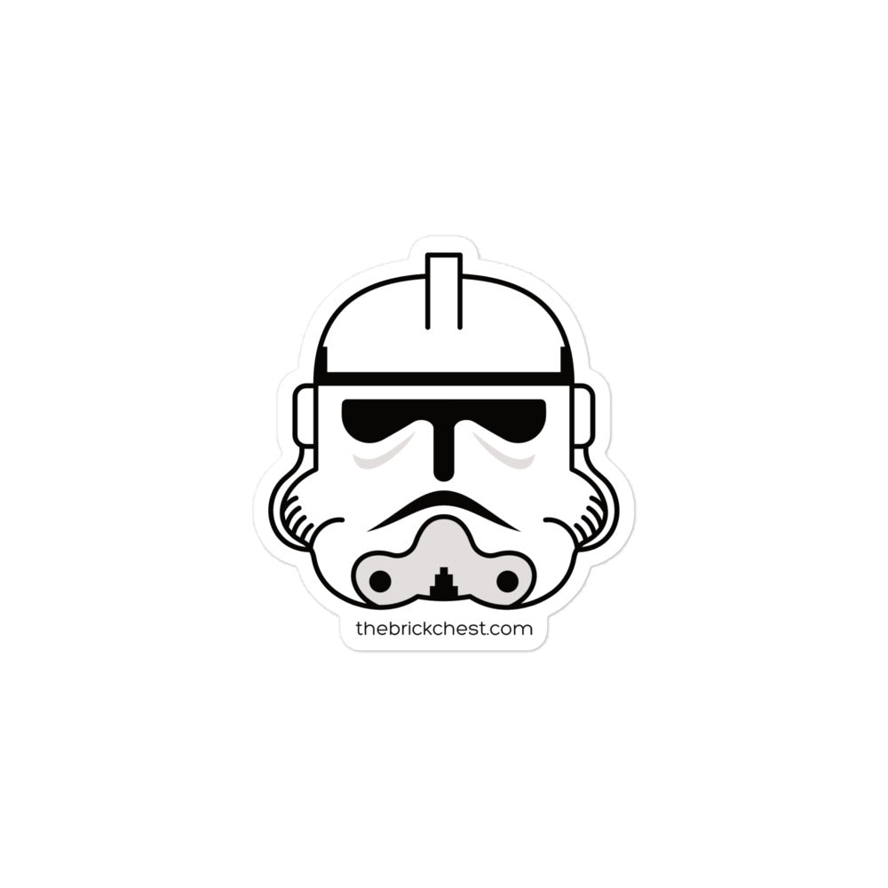 Clone Trooper Phase 2 Open Eyes Minifigure Helmet Sticker