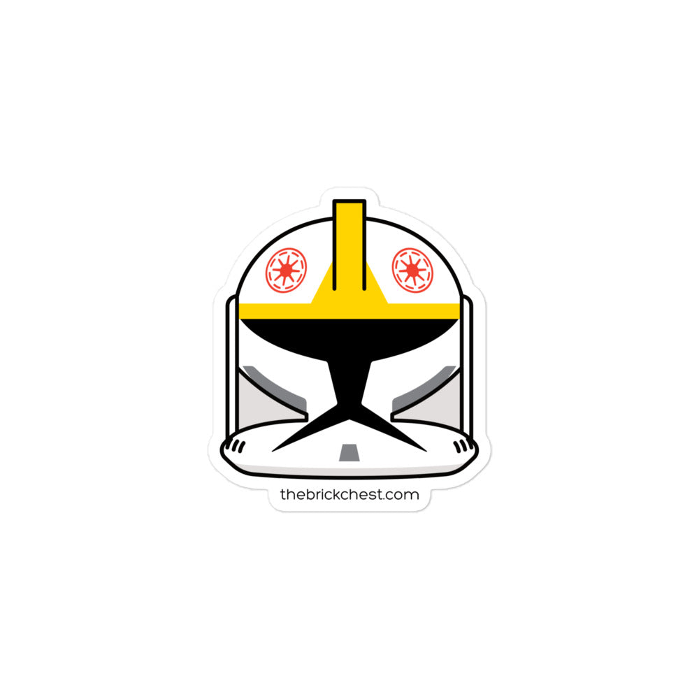 Clone Trooper Pilot Minifigure Helmet Sticker