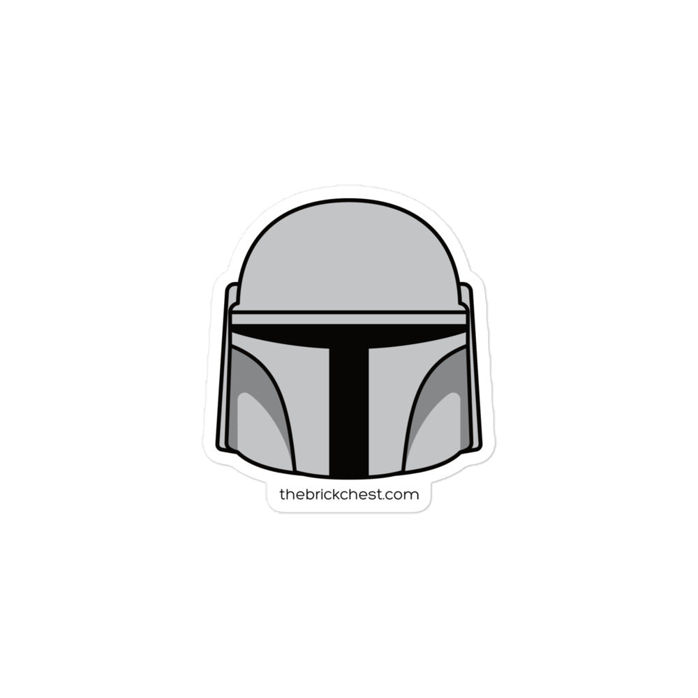 Mandalorian Minifigure Helmet Sticker