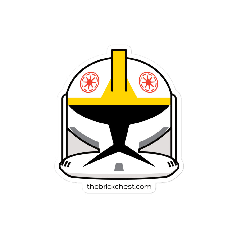 Clone Trooper Pilot Minifigure Helmet Sticker