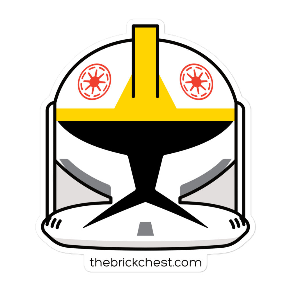 Clone Trooper Pilot Minifigure Helmet Sticker